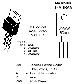 BD242C: 3.0 A, 100 V PNP Bipolar Power Transistor