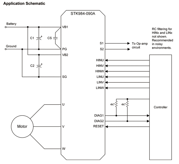 STK984-090A-E: Intelligent Power Module (IPM), 40 V, 20 A